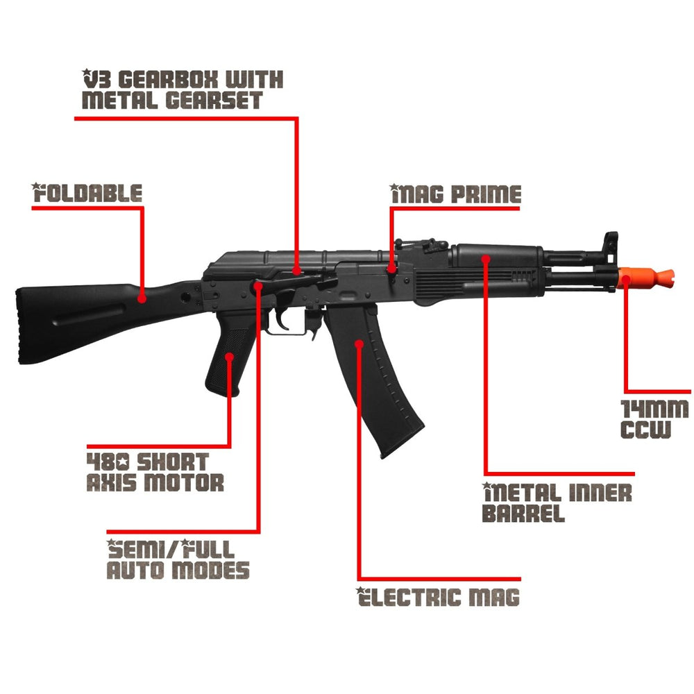 EMERBU Modified Gel Ball Blaster Gun AK105