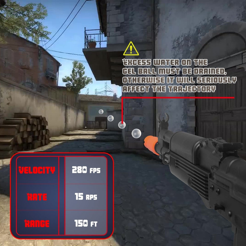 EMERBU Modified Gel Ball Blaster Gun AK105