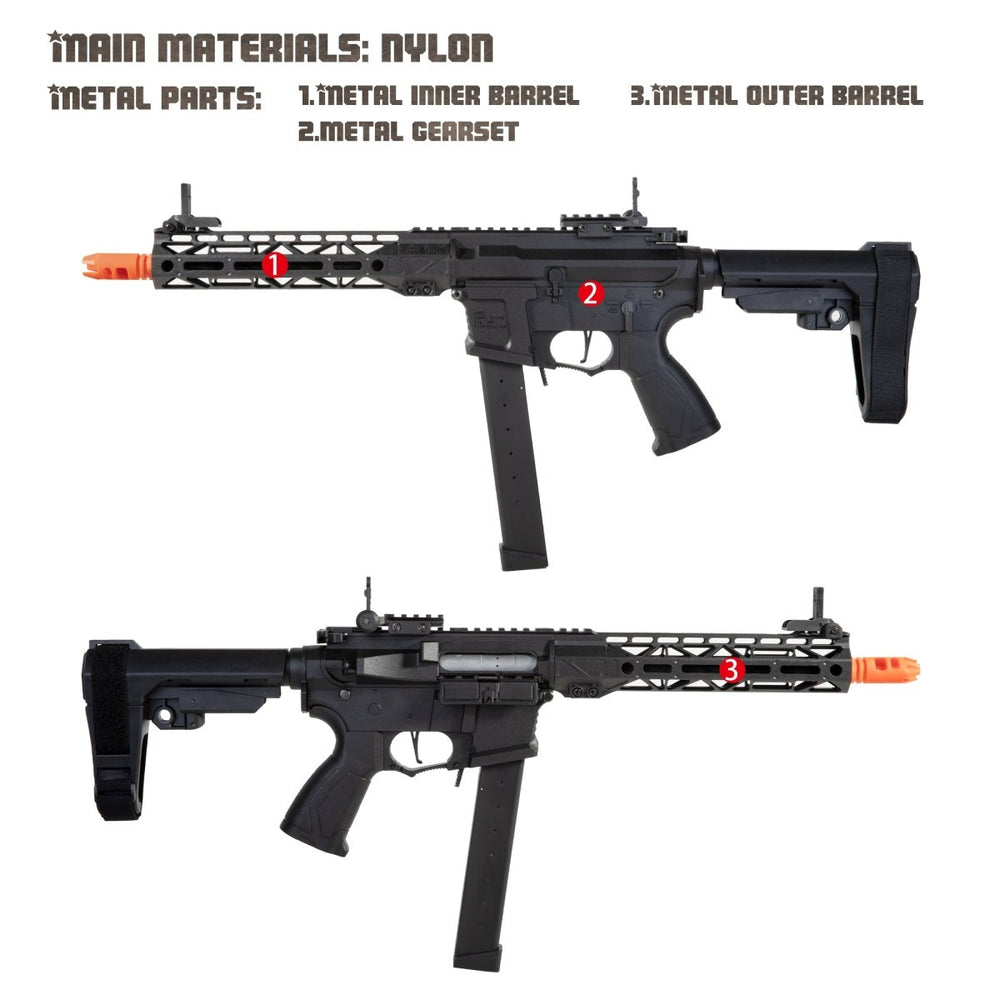 EMERBU Modified Gel Ball Blaster Gun ARP9 Extended(Black)