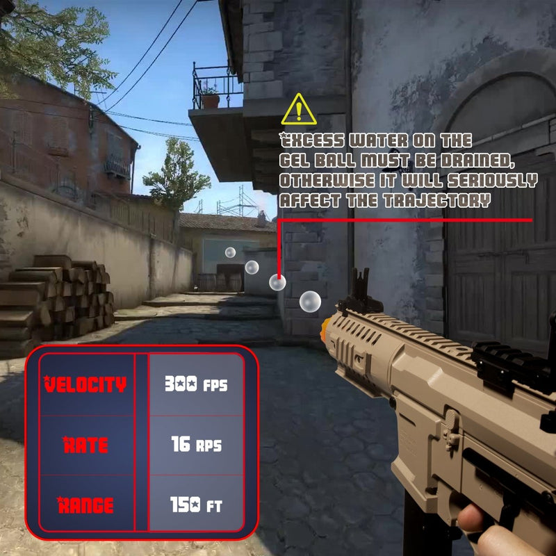 EMERBU Modified Gel Ball Blaster Gun ARP9(Tan)