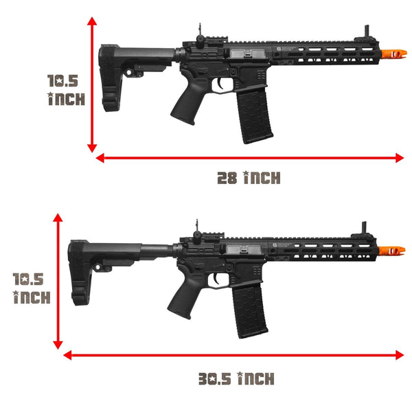 EMERBU Modified Gel Ball Blaster Gun SLR(Black)