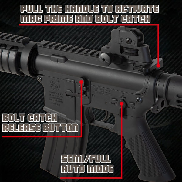 EMERBU Modified M4A1 CQB Splatter Gel Ball Blaster Gun(Black)