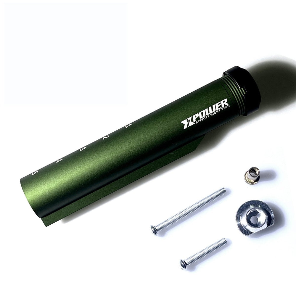 Metal AR BufferTube with Adapter(Green)