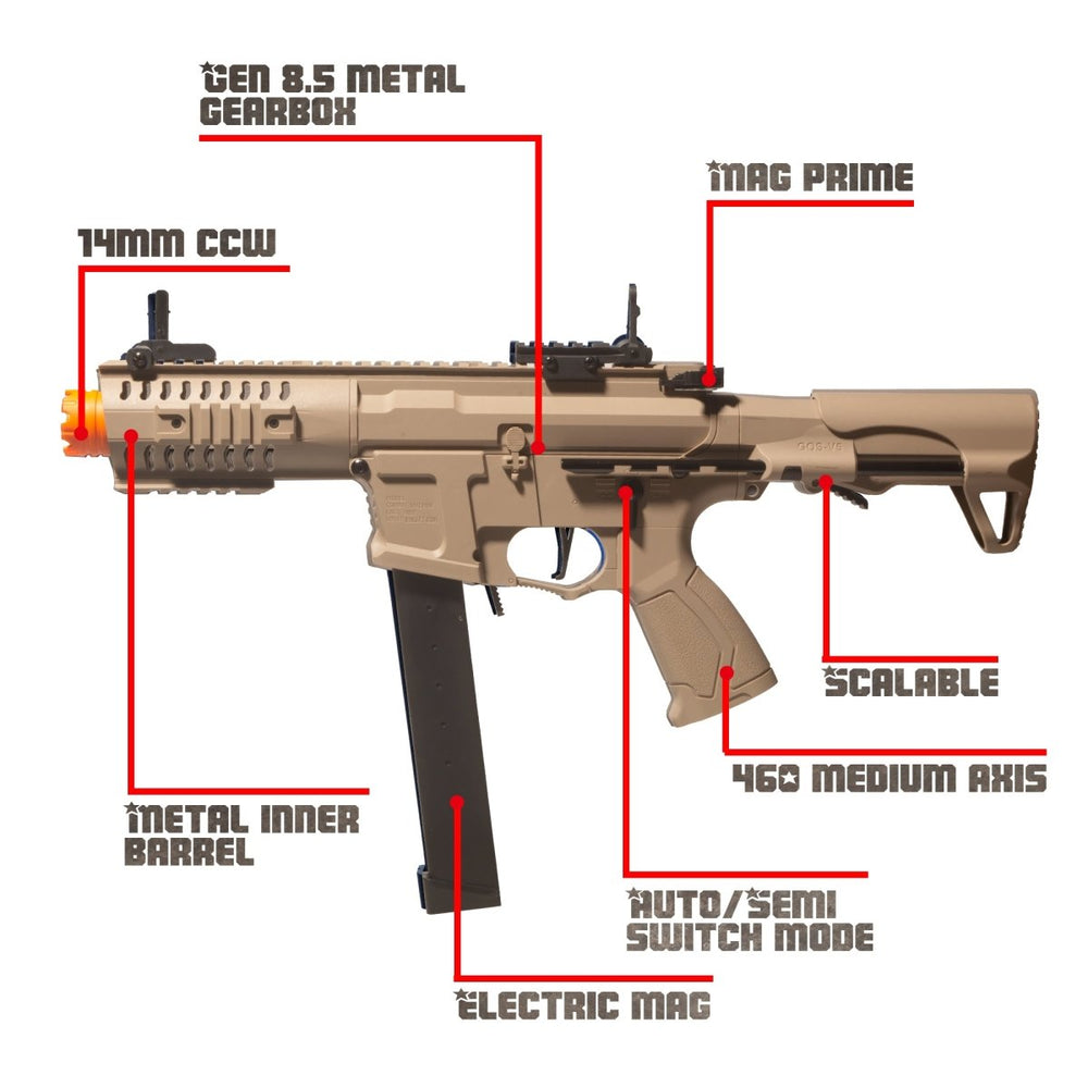 EMERBU Modified Gel Ball Blaster Gun ARP9(Tan)
