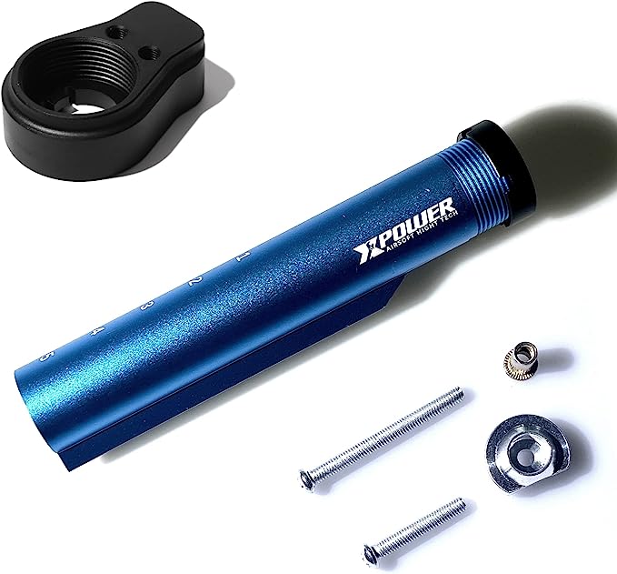 Metal BufferTube with Adapter(Blue)